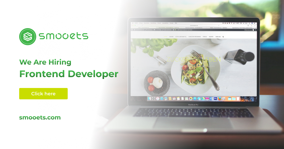 Open Hiring Frontend Developer | Smooets.com