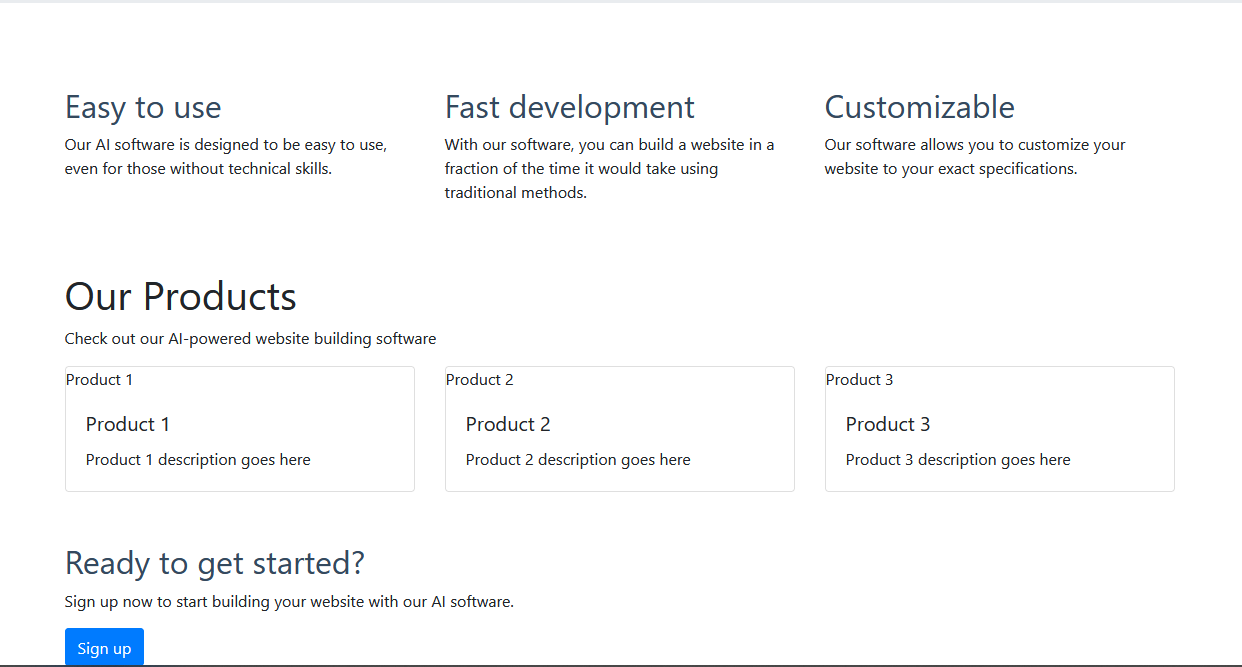 How We Built Simple Landing Page In Bootstrap Using ChatGPT | Smooets